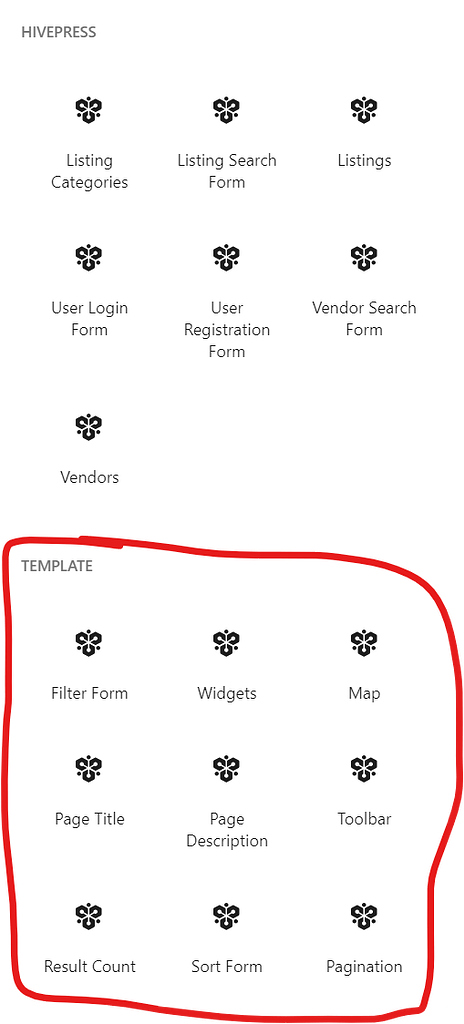 When creating a Custom Vendors Template - cannot access Template blocks - HivePress - HivePress ...