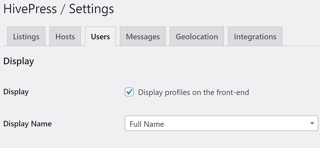 Display user profiles on the front-end - HivePress - HivePress Community