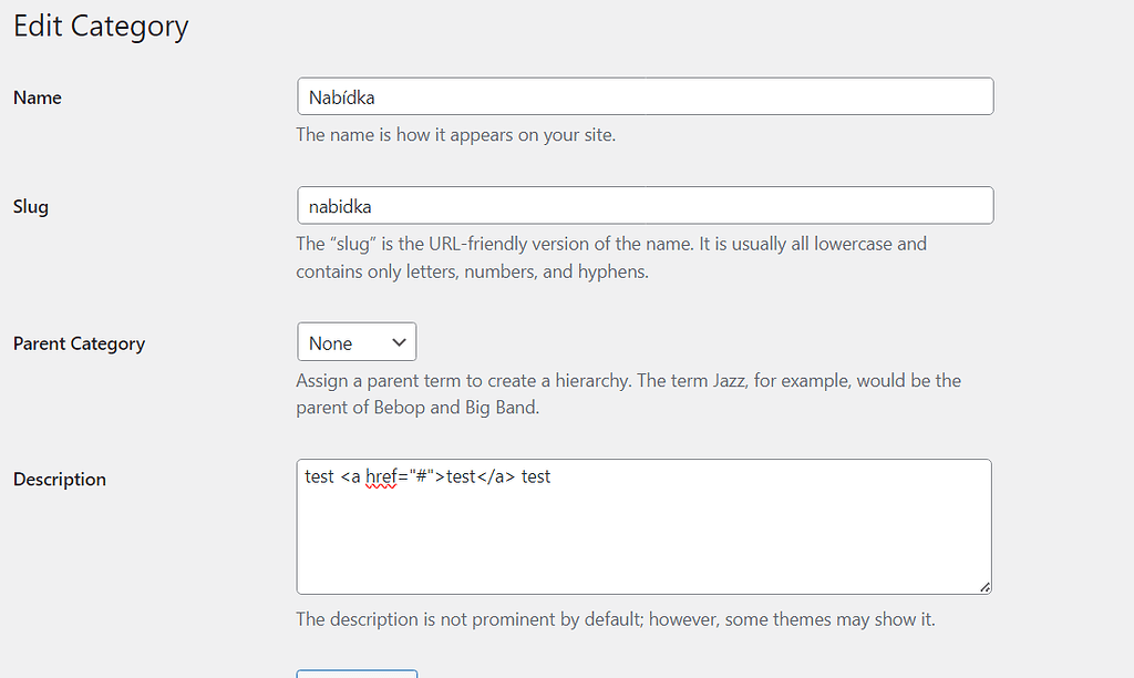 How to enable and display html in description of categories? - HivePress - HivePress Community