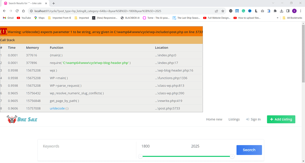 How To Fix Urldecode Expects Parameter 1 To Be String Array Error Hivepress Hivepress