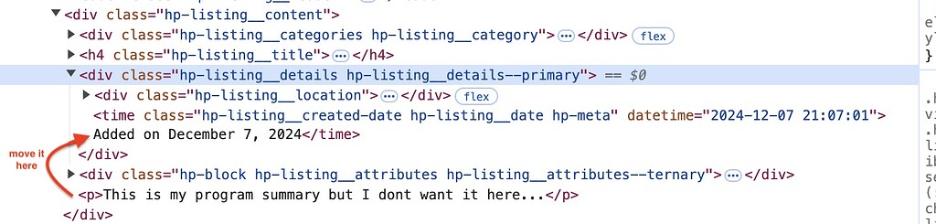 Change custom attribute in the primary attribute section - HivePress ...