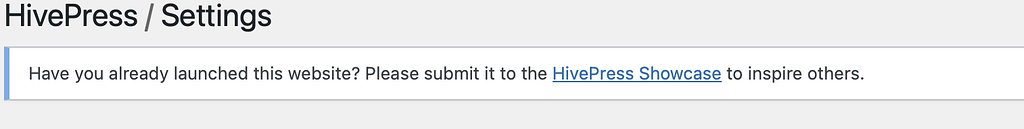 Showcase alert keeps showing - HivePress - HivePress Community