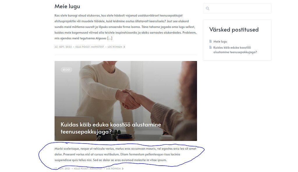 Get rid of a text under blog post - HivePress - HivePress Community