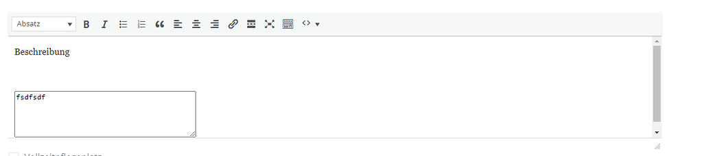 Rich text (HTML) editor for listing description contains textarea and label - HivePress ...