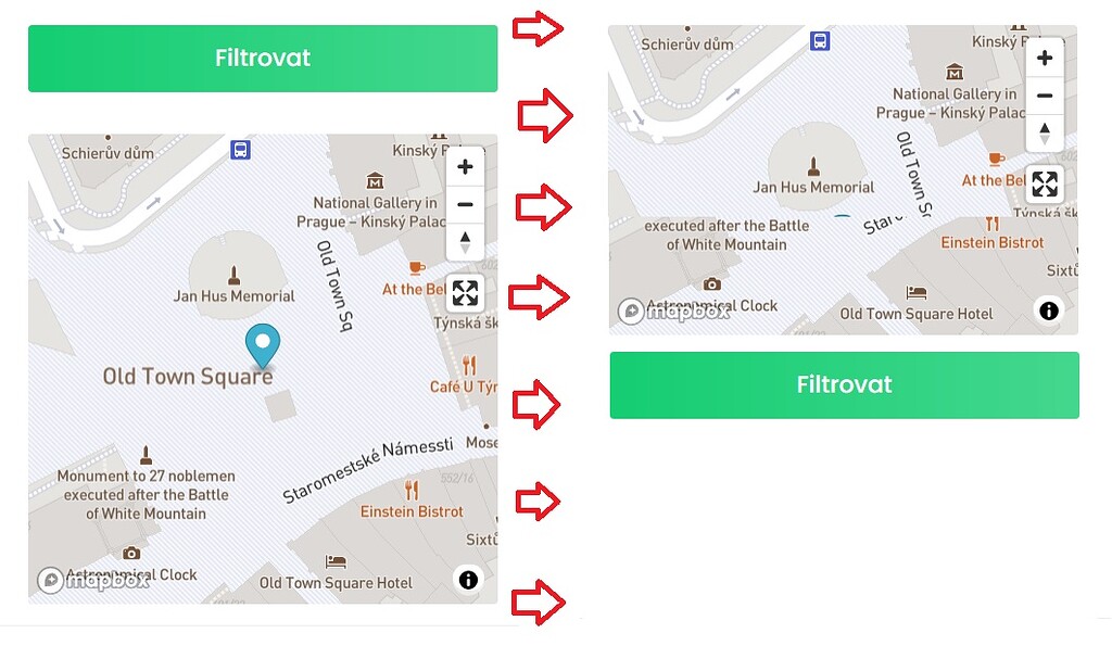 How to resize map and change order of filter button? - Geolocation - HivePress Community