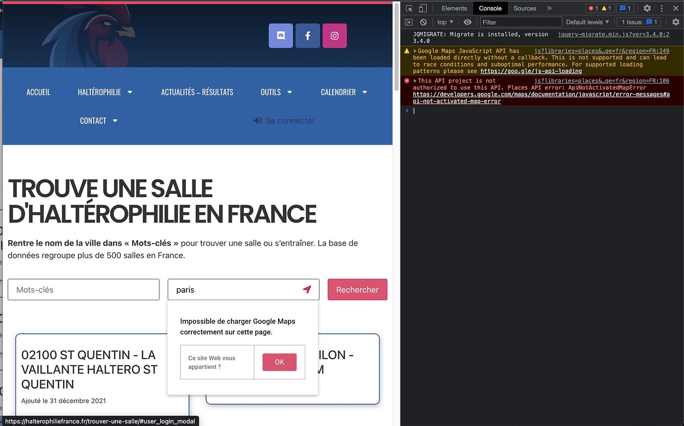 Google Maps JavaScript API has been loaded directly without a callback ...